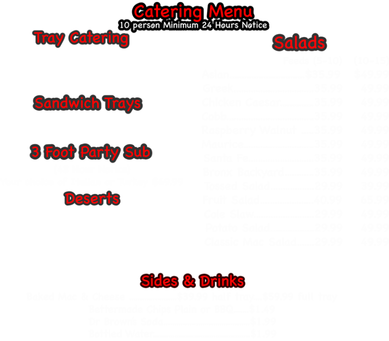 Bronx Deli | Home of the BIG Mouth Sandwich!